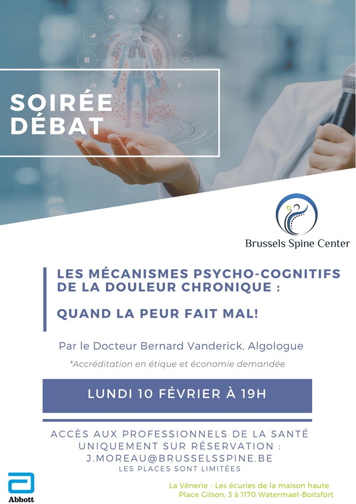 Soirée débat / Les mécanismes psycho-cognitifs de la douleur chronique ... Soirée débat / Les mécanismes psycho-cognitifs de la douleur chronique ...